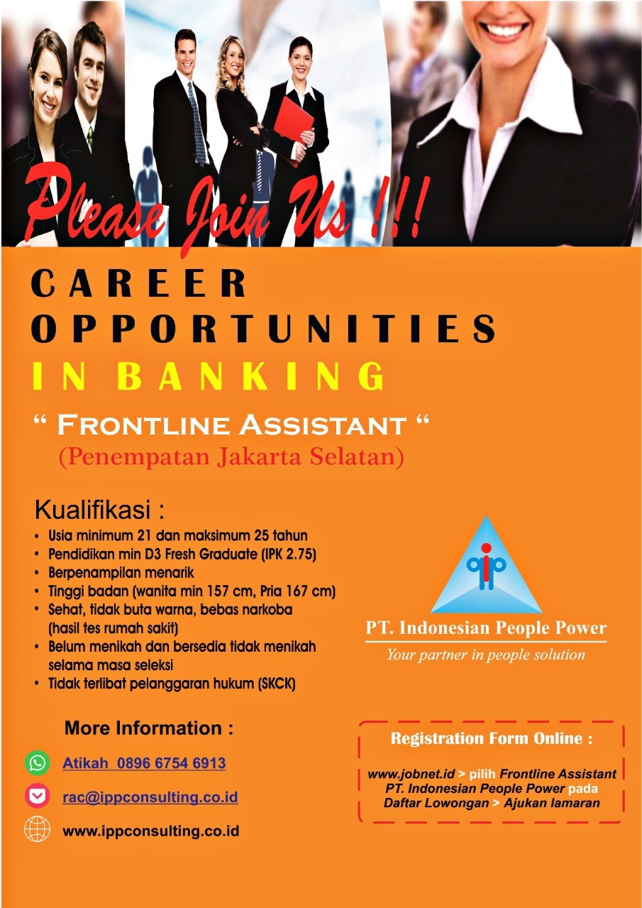 Lowongan Frontline Assistant - IPP Consulting