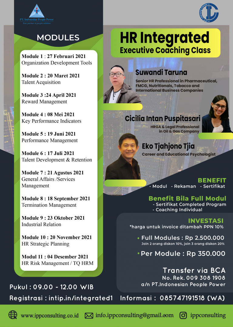 Virtual Learning l MODUL HR INTEGRATED - IPP Consulting