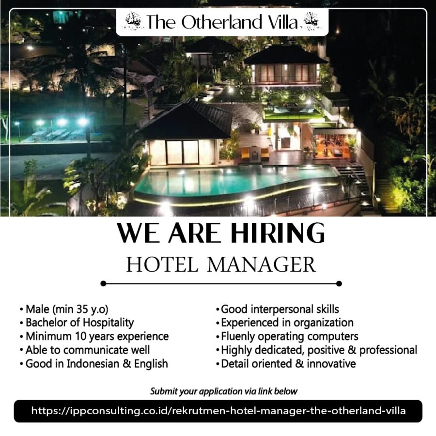 Rekrutmen Hotel Manager Bali - IPP Consulting